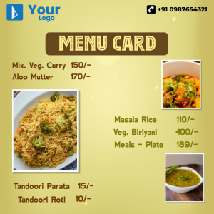 7500+ Menu card Images & Videos | Menu card Poster Make - 2024