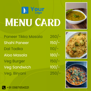 7500+ Menu card Images & Videos | Menu card Poster Make - 2024