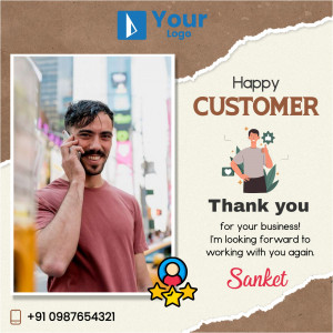 6000+ Happy customer Images & Videos | Happy customer Poster Make - 2024