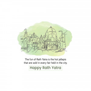 Happy Rath Yatra Illustration Artwork For X