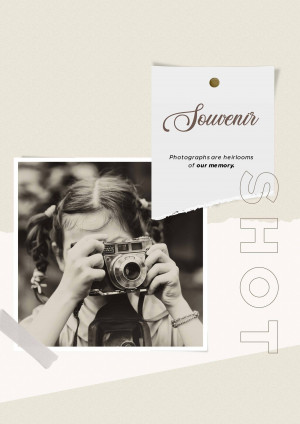 Vintage Camera Souvenir Design For Twitter