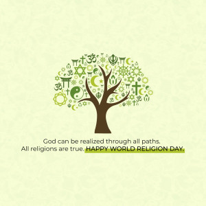 World Religion Day Celebration Creative Design For Twitter