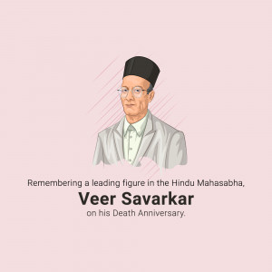 Veer Savarkar Death Anniversary Flyer For Pinterest