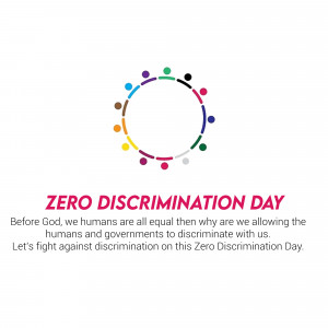 Zero Discrimination Day Illustration Design For Instagram