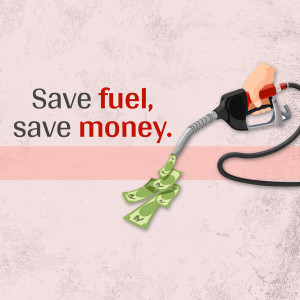 Save Fuel, Save Money Advertisement For Threads
