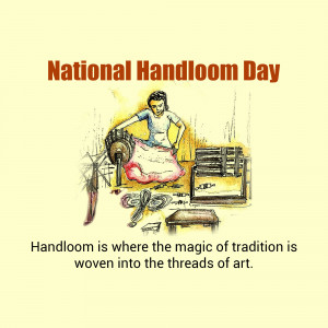 Download National Handloom Day Images, Poster and Photos | Brands.live