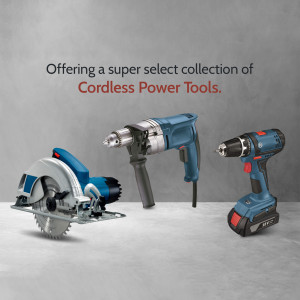 Cordless Power Tools Collection Creative Design For Instagram