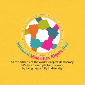 National Minorities Rights Day Poster Maker - Free Download on Brands.live