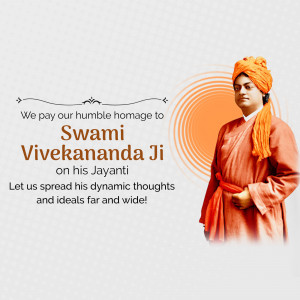 Celebrate Swami Vivekananda Jayanti with Posters & Videos | Brands.live