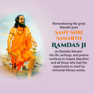Sant Shri Samarth Ramdas Ji - Ramdas Navami Status Post For Pinterest