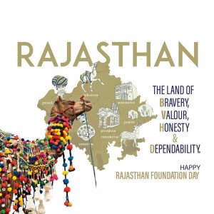 Rajasthan Foundation Day Advertisement For Twitter
