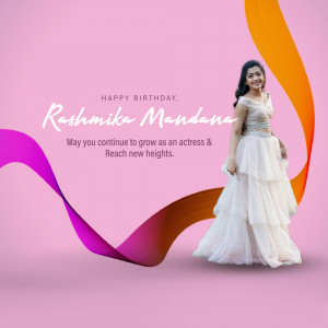Get Rashmika Mandanna Birthday Images from Brands.live
