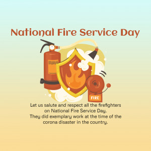 Get National Fire Service Day Images and Poster from Brands.live