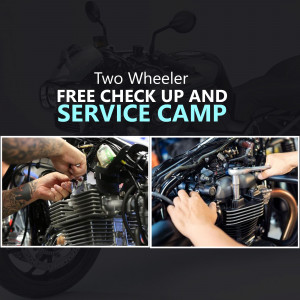 Free Two Wheeler Check Up & Service Camp Flyer For LinkedIn