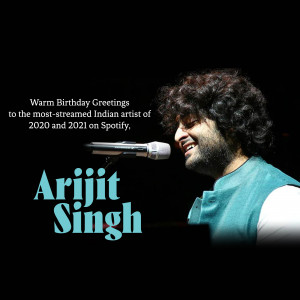 Get Arijit Singh Birthday Birthday Images from Brands.live