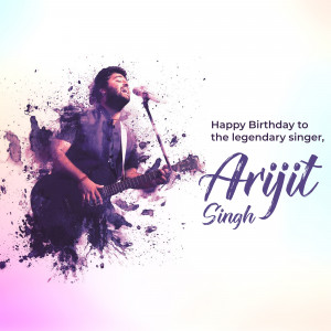 Get Arijit Singh Birthday Birthday Images from Brands.live