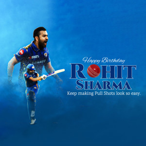 Rohit Sharma Birthday Images and poster | Brands.live