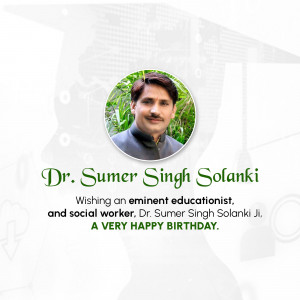 Get Dr. Sumer Singh Solanki Birthday Images from Brands.live