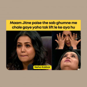 Neha Kakkar's Reaction Meme Business Poster For Telegram