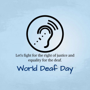 Download World Deaf Day Images, Poster and Photos | Brands.live