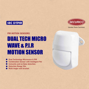 Securico Dual Tech Micro Wave & PIR Motion Sensor Flyer For WhatsApp