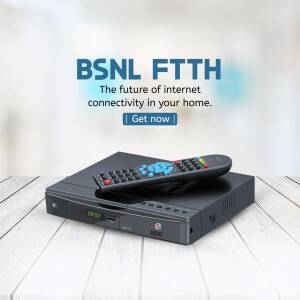 BSNL FTTH - The Future Of Internet Business Poster For Instagram