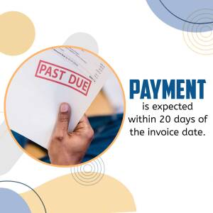 Past Due Payment Reminder Image For LinkedIn