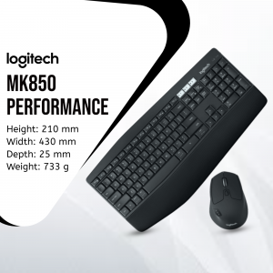 Logitech MK850 Performance Keyboard And Mouse Combo Creative Design For ...