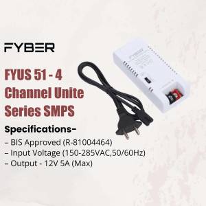 Fyber FYUS 51-4 Channel Unite Series SMPS Power Supply Branding Post ...