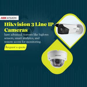 Hikvision 3 Line IP Cameras - Security Solutions Marketing Image For ...