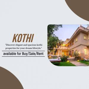 Kothi Property Advertisement Social Media Post For Telegram