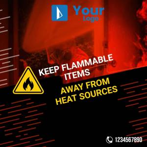 Fire Safety Warning Promotional Banner For X