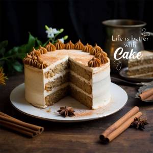 Delicious Caramel Layer Cake Template For Threads