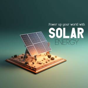 Solar Energy Power Banner For Pinterest