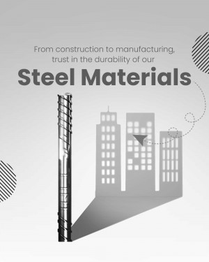 Steel Materials For Construction And Manufacturing Design For Twitter