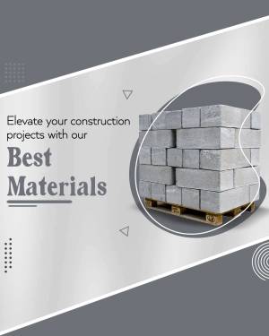 Best Construction Materials Promotional Banner For Threads