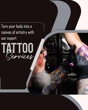 Expert Tattoo Services Banner For Twitter