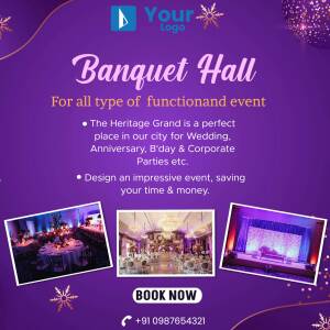 Banquet Hall Advertisement Marketing Image For Facebook