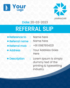 5500+ Referral slip Images & Videos | Referral slip Poster Make - 2024