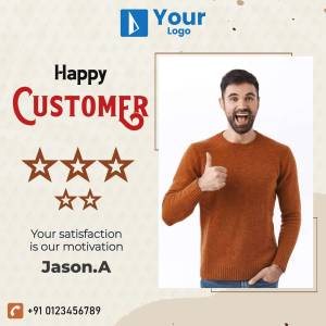 9000+ Happy customer Images & Videos | Happy customer Poster Maker - 2025