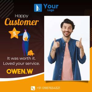 9000+ Happy customer Images & Videos | Happy customer Poster Maker - 2025