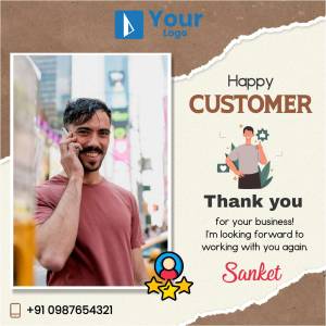 9000+ Happy customer Images & Videos | Happy customer Poster Maker - 2025