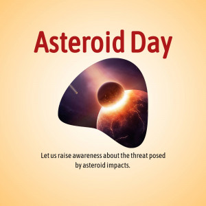 Asteroid Day Awareness Artwork For Telegram