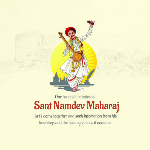 Sant Namdev Maharaj Tribute Image For WhatsApp