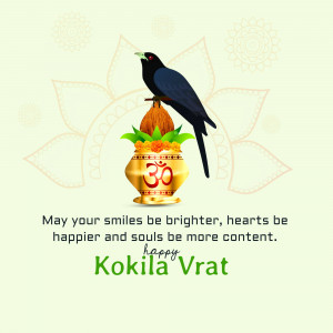 Kokila Vrat Greetings Flyer For X