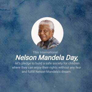 Nelson Mandela Silhouette In Africa Post For X