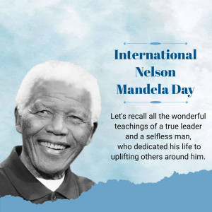 Nelson Mandela Silhouette In Africa Post For X