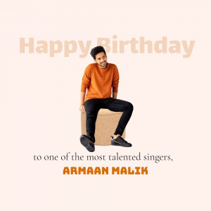 Happy Birthday Armaan Malik Banner For X