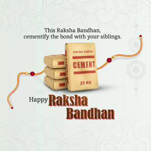 Raksha Bandhan Cement Wish Image For Instagram