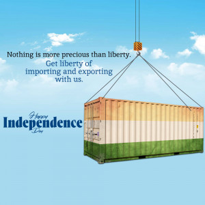 Independence Day Logistics Business Poster For WhatsApp